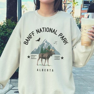 Banff National Park Sweatshirt Banff Sweater Alberta Rocky - Etsy