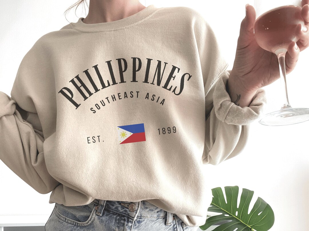 Philippines Sweatshirt Philippines Sweater Southeast Asia Crewneck ...
