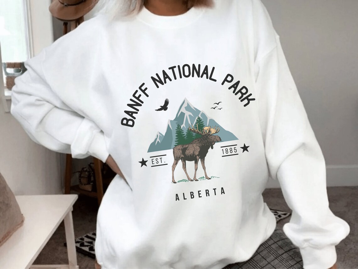 Banff National Park Sweatshirt Banff Sweater Alberta Rocky | Etsy