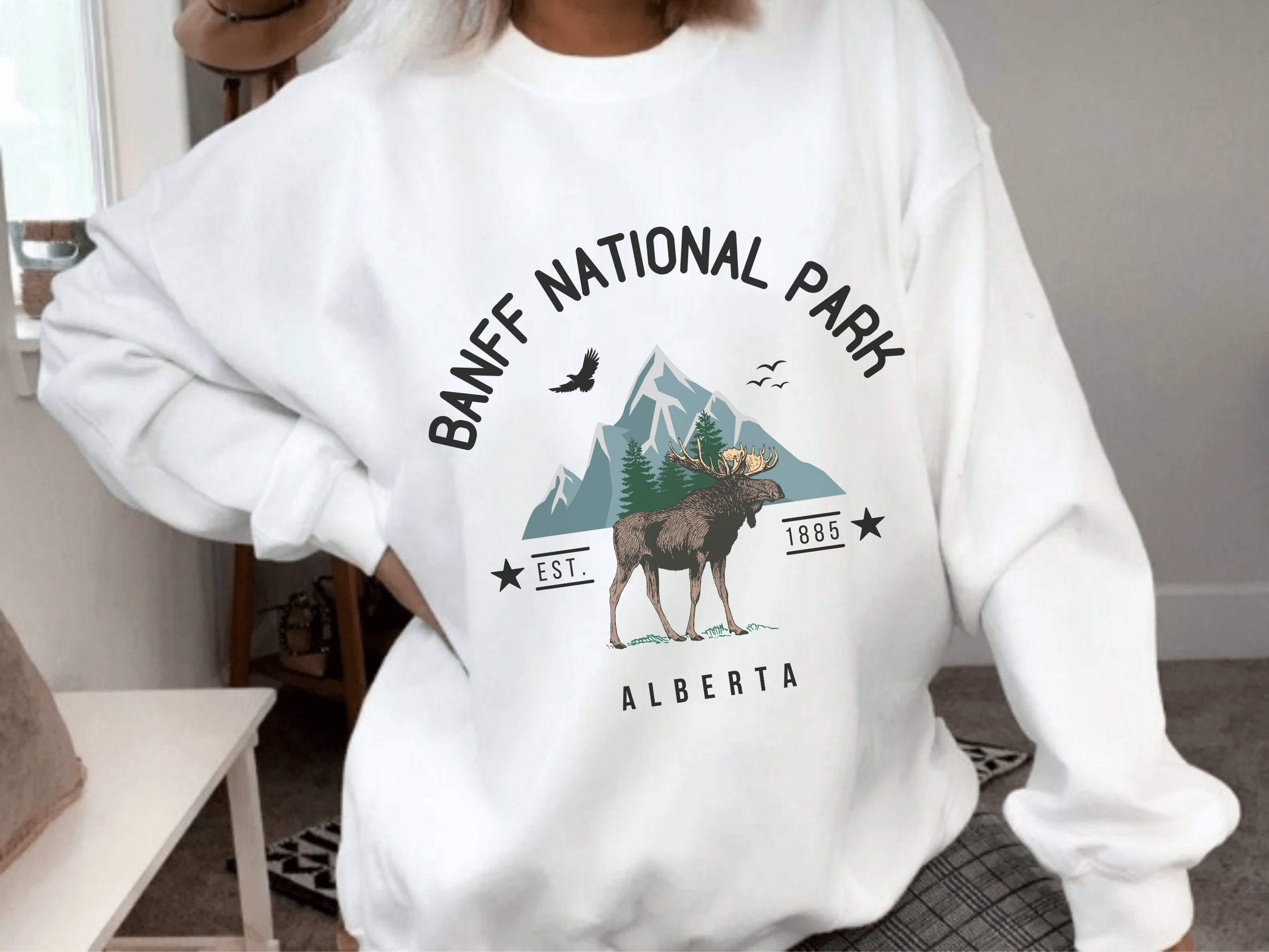 Banff National Park Sweatshirt Banff Sweater Alberta Rocky | Etsy