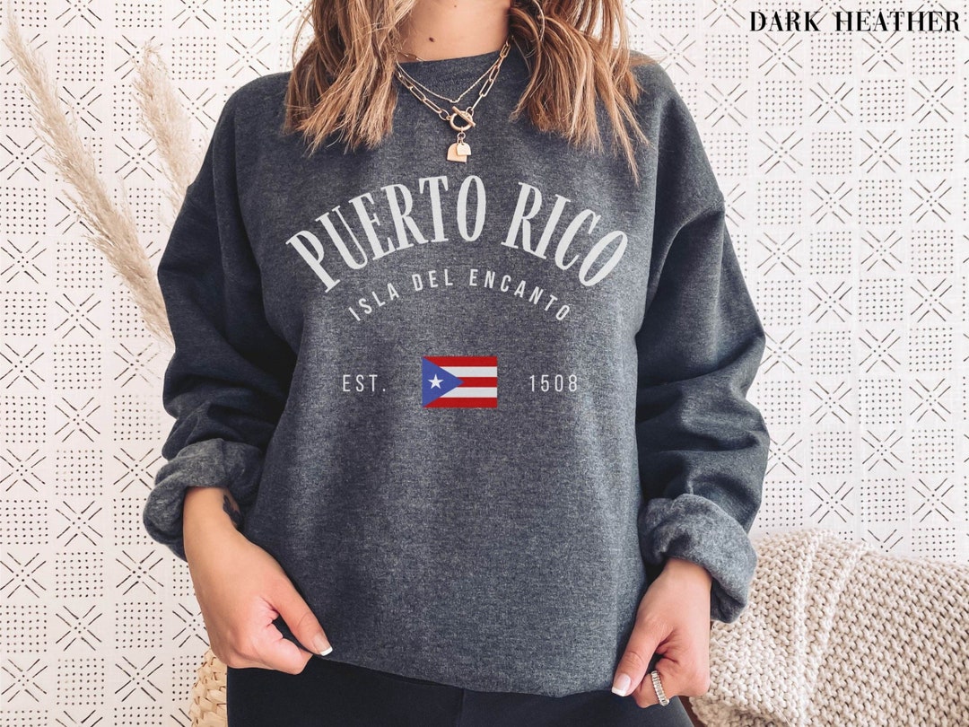Puerto Rico Sweatshirt Puerto Rican Sweater Puerto Rico Flag Crewneck ...