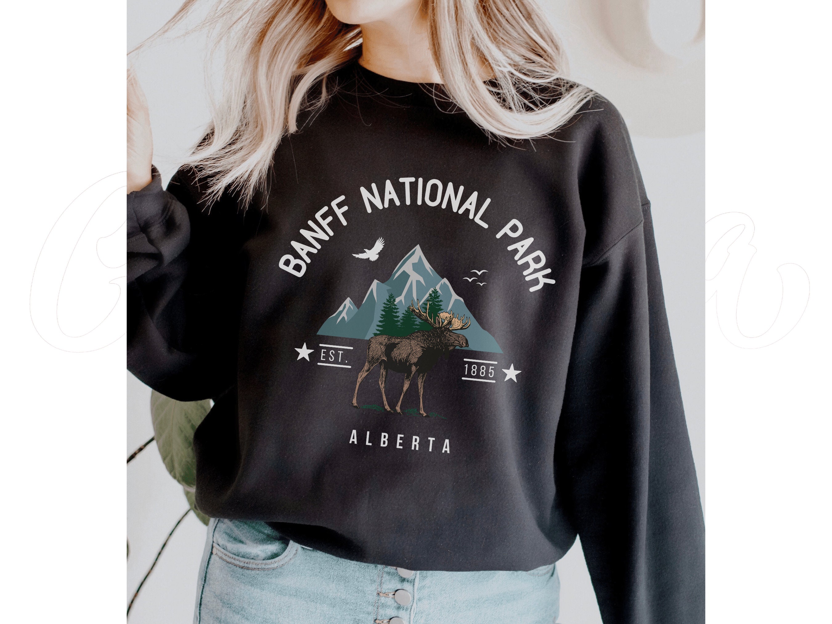 Banff National Park Sweatshirt Banff Sweater Alberta Rocky - Etsy