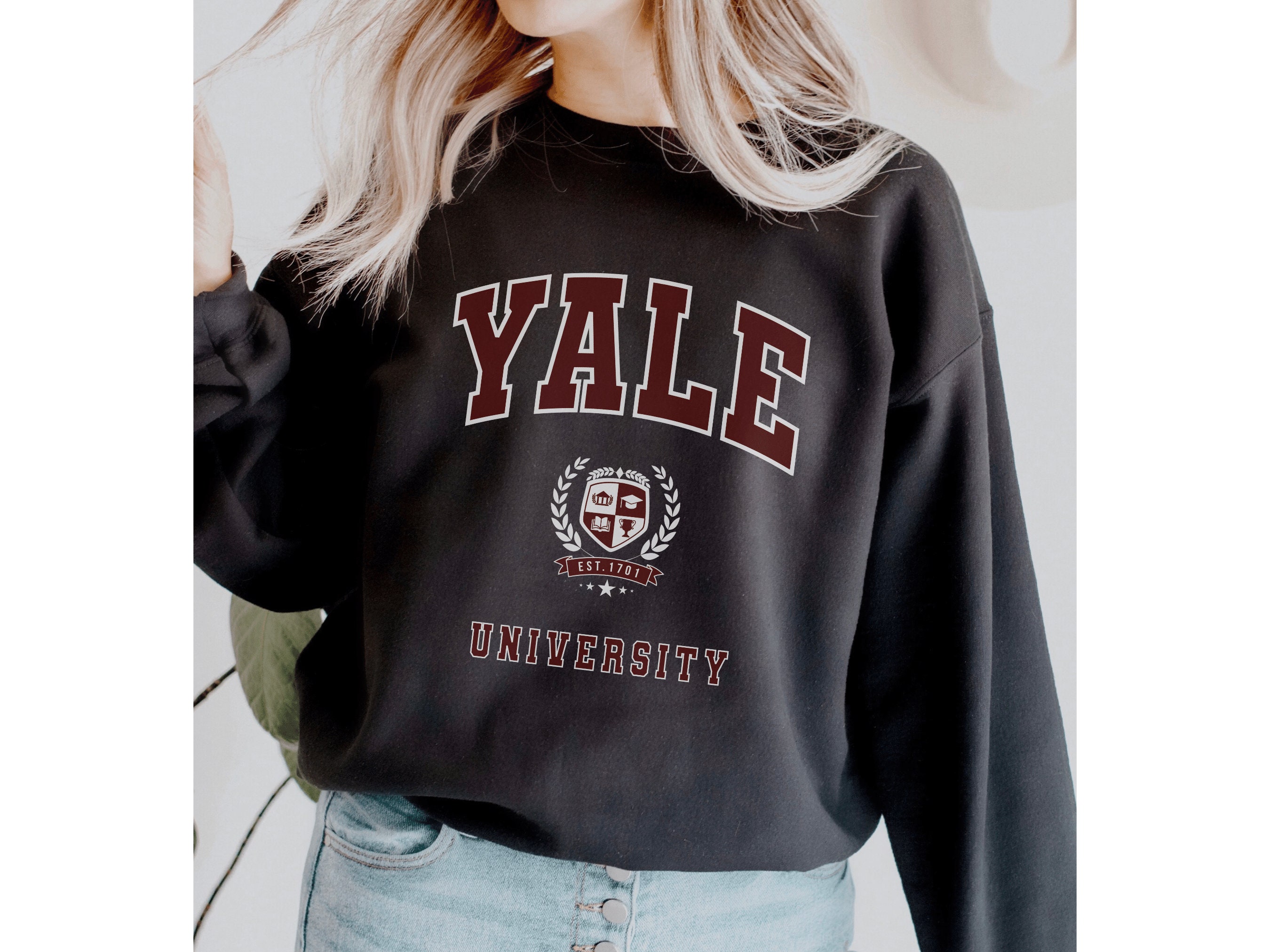 Yale University Yale Sweatshirt Vintage Sweater Ivy League - Etsy