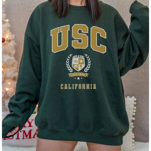 USC Sweatshirt, California University Vintage Hoodie College Crewneck ...