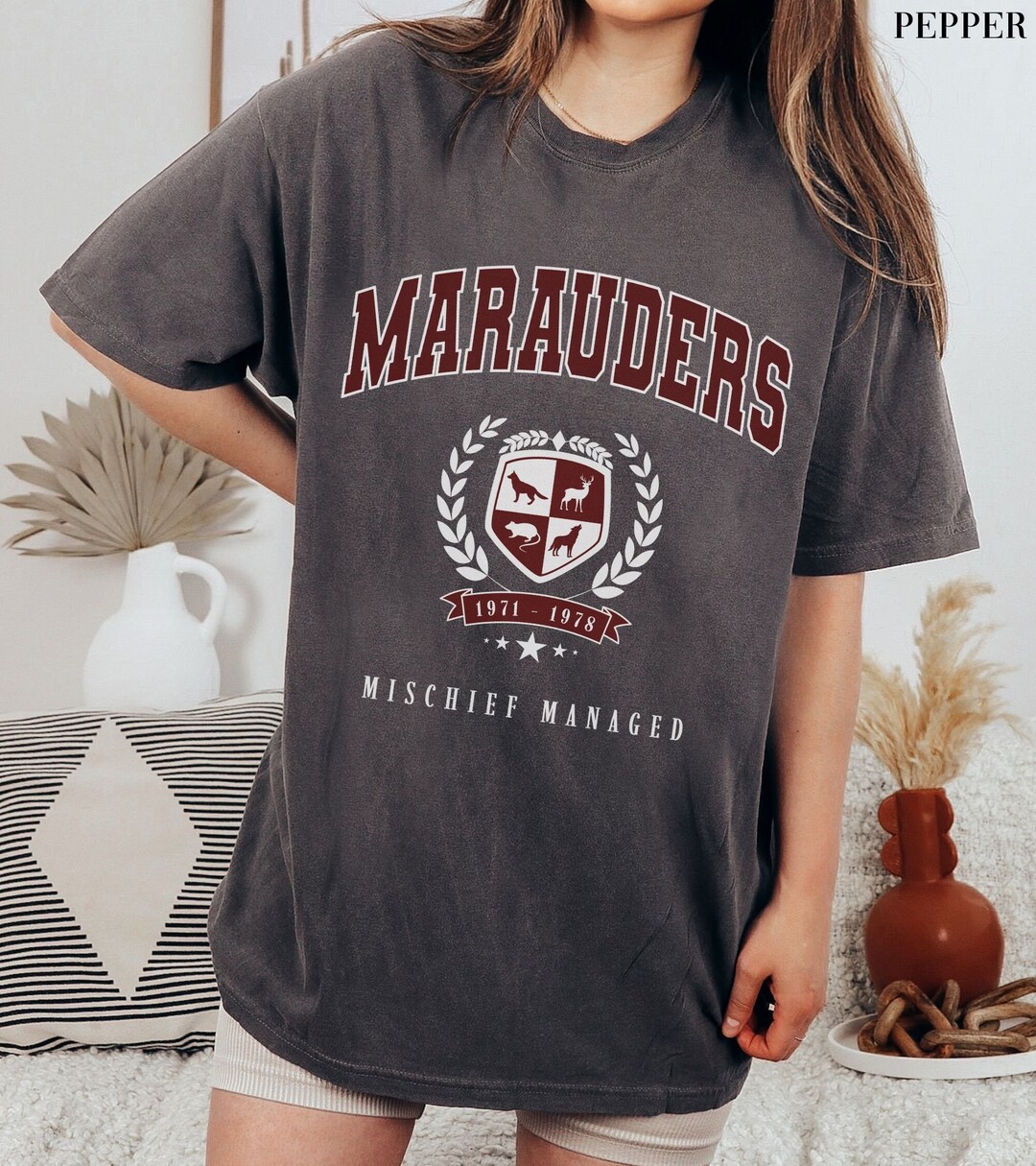 Marauders Shirt Comfort Colors Bookish Tshirt Fandom Merch Tee Wolfstar ...