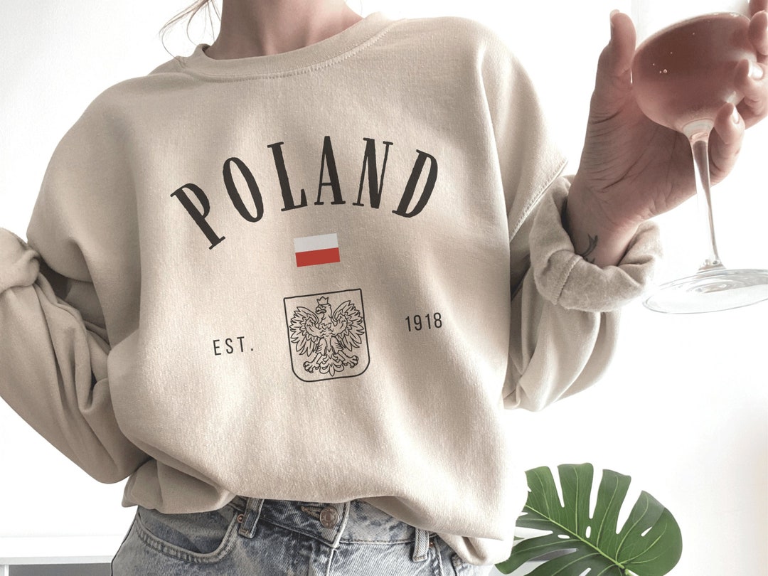 Poland Sweatshirt Polish Sweater Polska Shirt Poland Crewneck Vacation ...