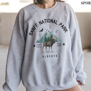Banff National Park Sweatshirt, Banff Sweater, Alberta Rocky Mountain ...