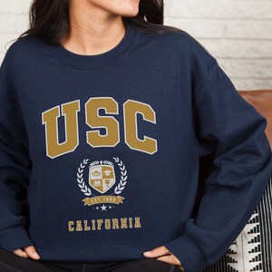 USC Sweatshirt, California University Vintage Hoodie College Crewneck ...