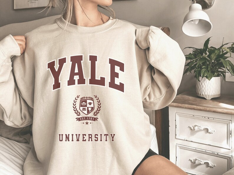 Yale University Yale Sweatshirt Vintage Sweater Ivy League - Etsy