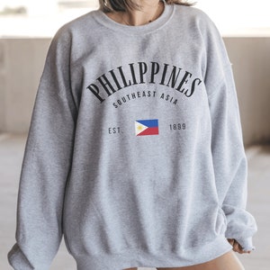 Philippines Sweatshirt Philippines Sweater Southeast Asia Crewneck ...
