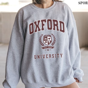 Oxford University Sweatshirt Alumni Sweater Grad Student Shirt College ...