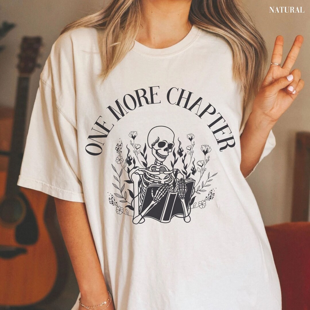 One More Chapter Shirt Bookish Clothing Reader Crewneck Librarian ...