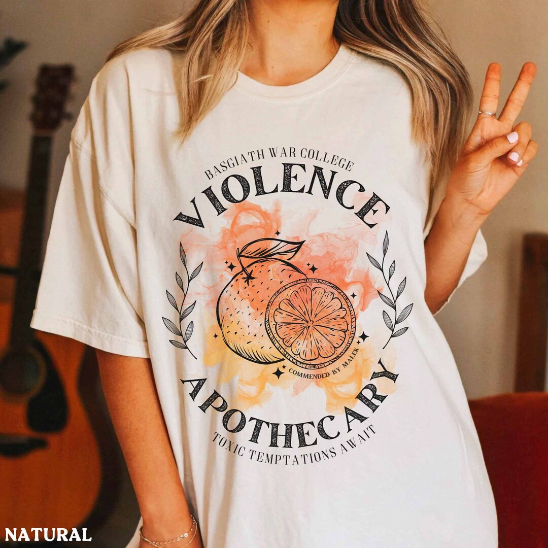 Violet Sorrengail Violence Apothecary Shirt Fourth Wing Basgiath War ...