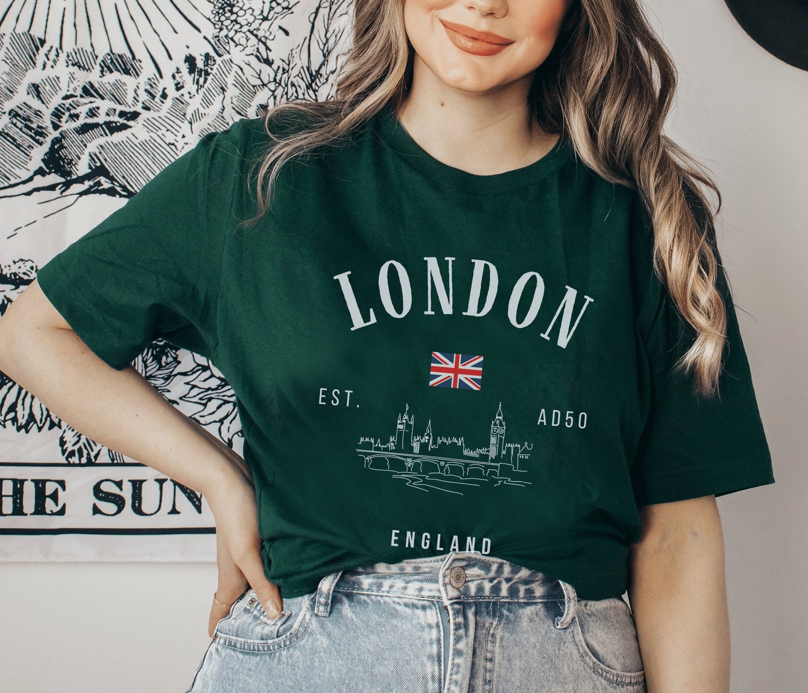 London Shirt England Tshirt British Clothing Womens Apparel - Etsy