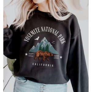 Yosemite National Park Sweatshirt, Yosemite Sweater, California ...