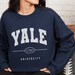 Yale Sweatshirt, Yale University Sweater, Yale School Crewneck, Preppy ...