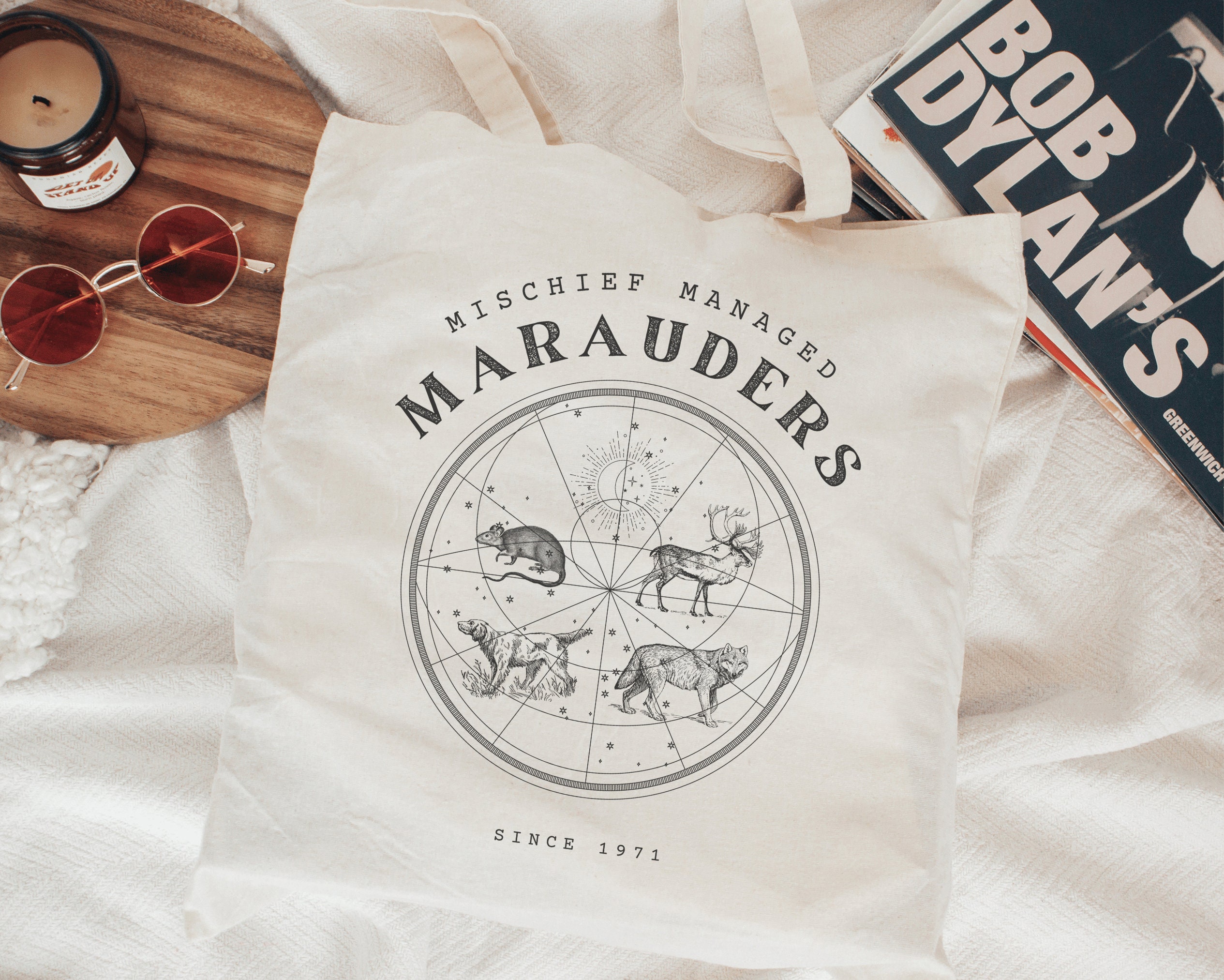 Marauders Tote Bag Wolfstar Merch Vintage James Remus Lupin - Etsy