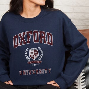 Oxford University Sweatshirt Alumni Sweater Grad Student Shirt College ...