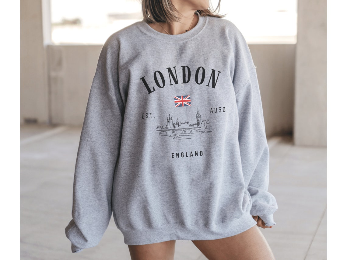 London Sweatshirt England Sweater UK Pullover Hoodie Unisex | Etsy