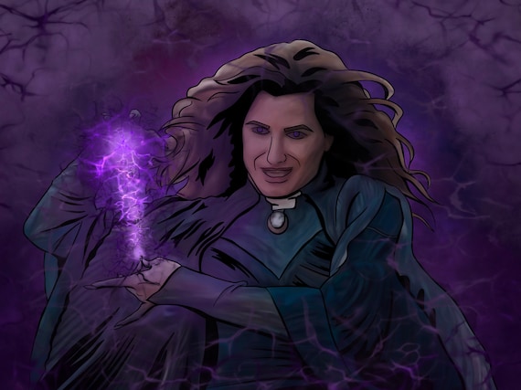 ART PRINT of Agatha Harkness from Wandavision | Etsy