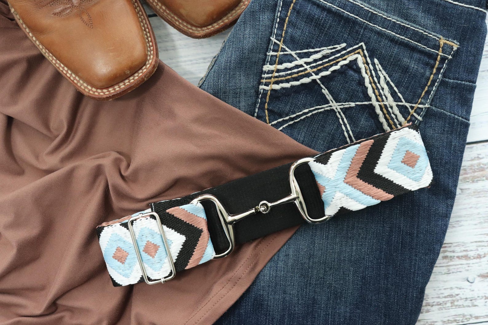 Western Inspired 2 Inch Woven Snaffle Bit Belt. - Etsy