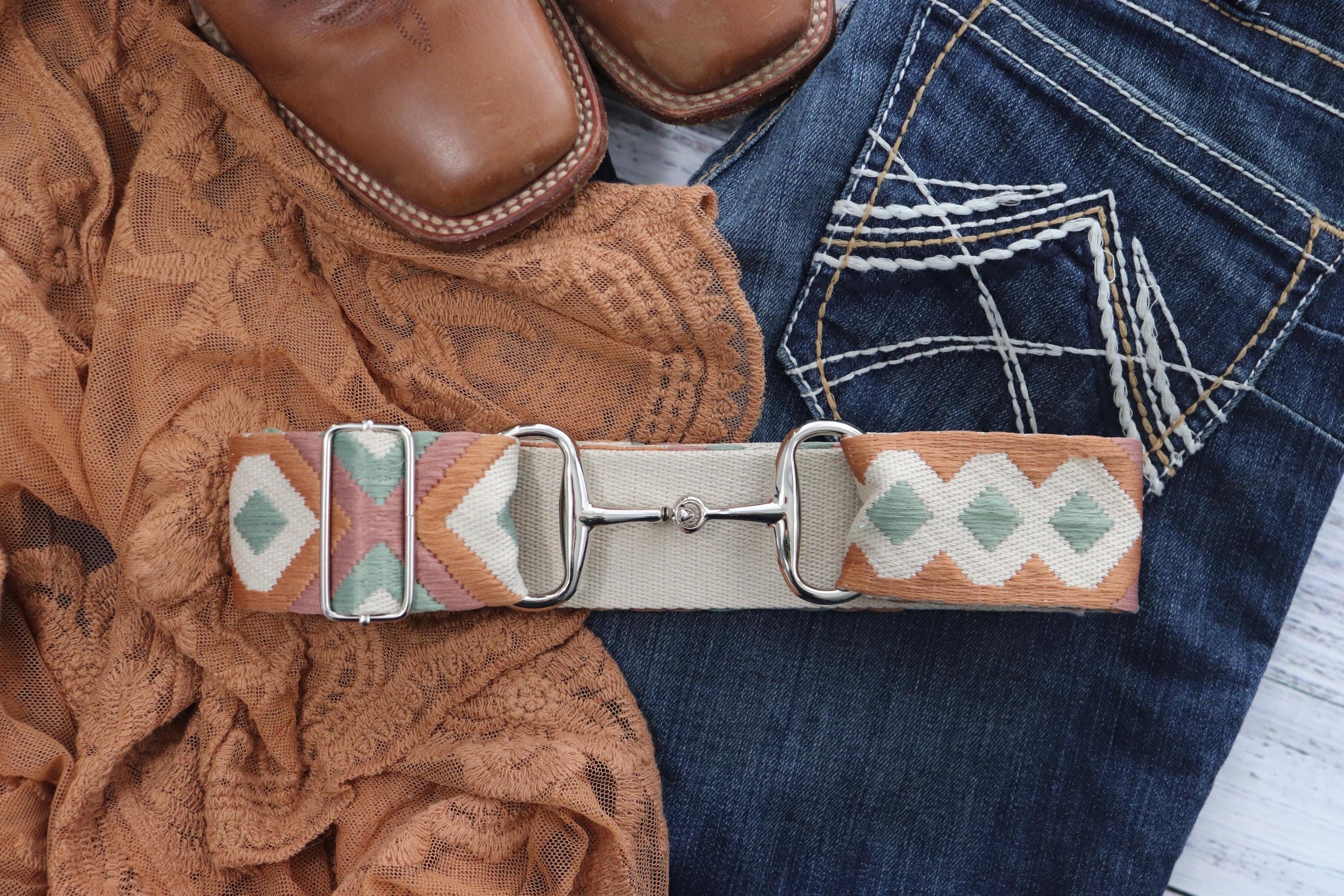 Western Inspired 2 Inch Woven Snaffle Bit Belt. - Etsy