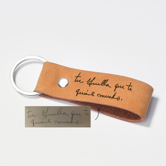 Keychain With Handwriting Handwritten Keepsake Signature - Etsy