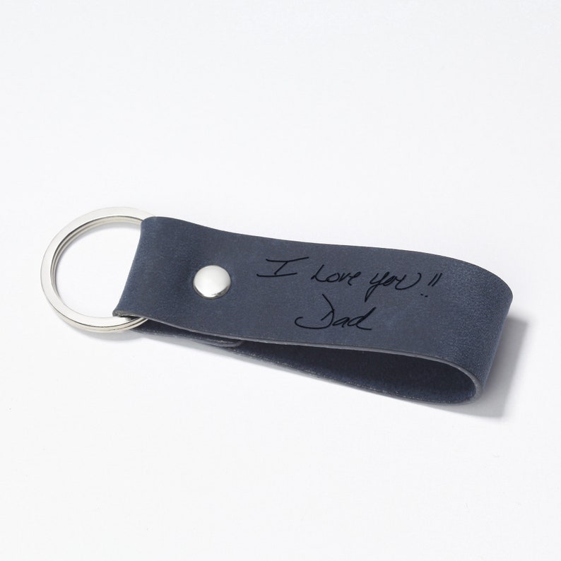 Keychain With Handwriting Handwritten Keepsake Signature - Etsy