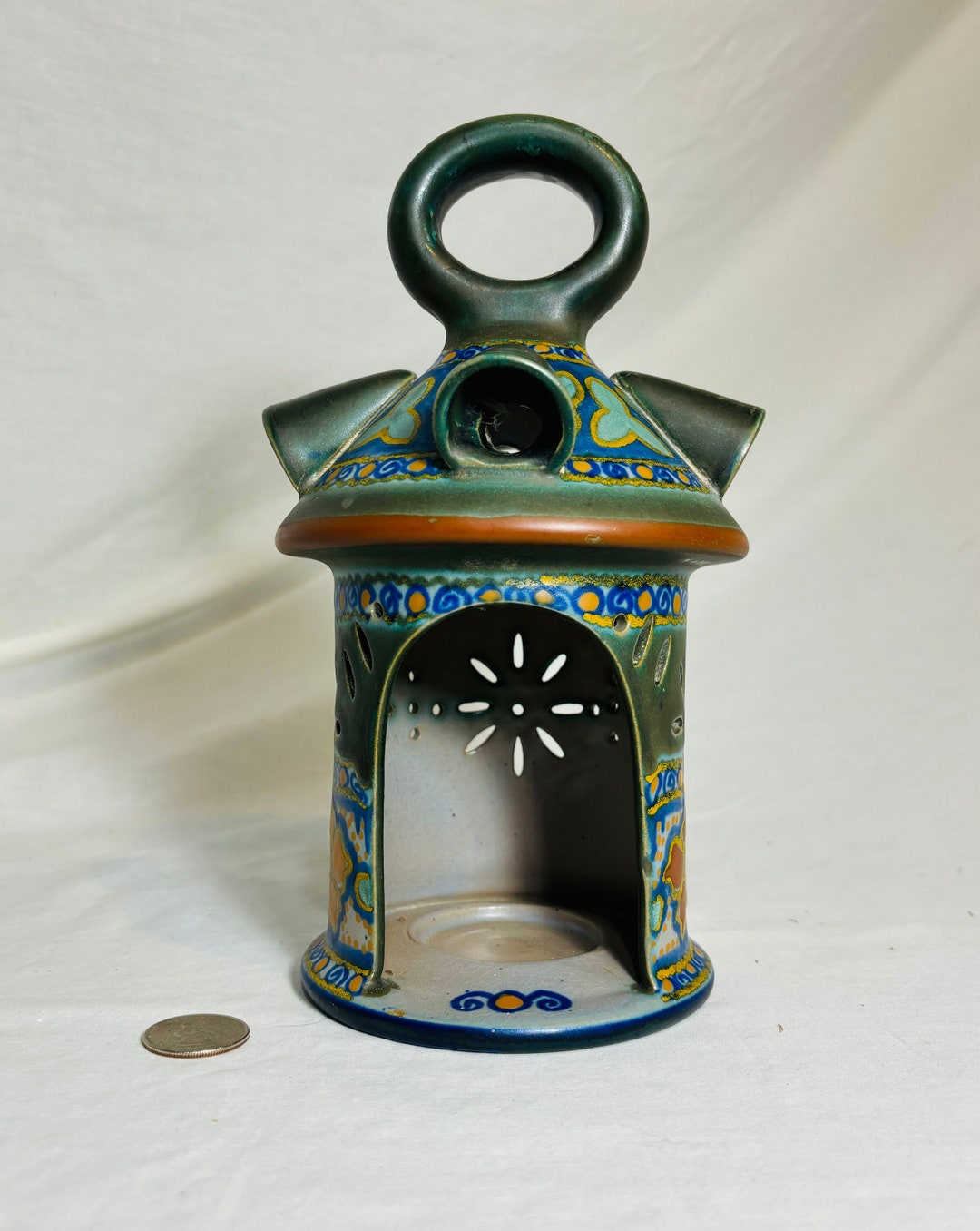 Gouda Holland Pottery : Candle Lantern C. 1921 - Etsy