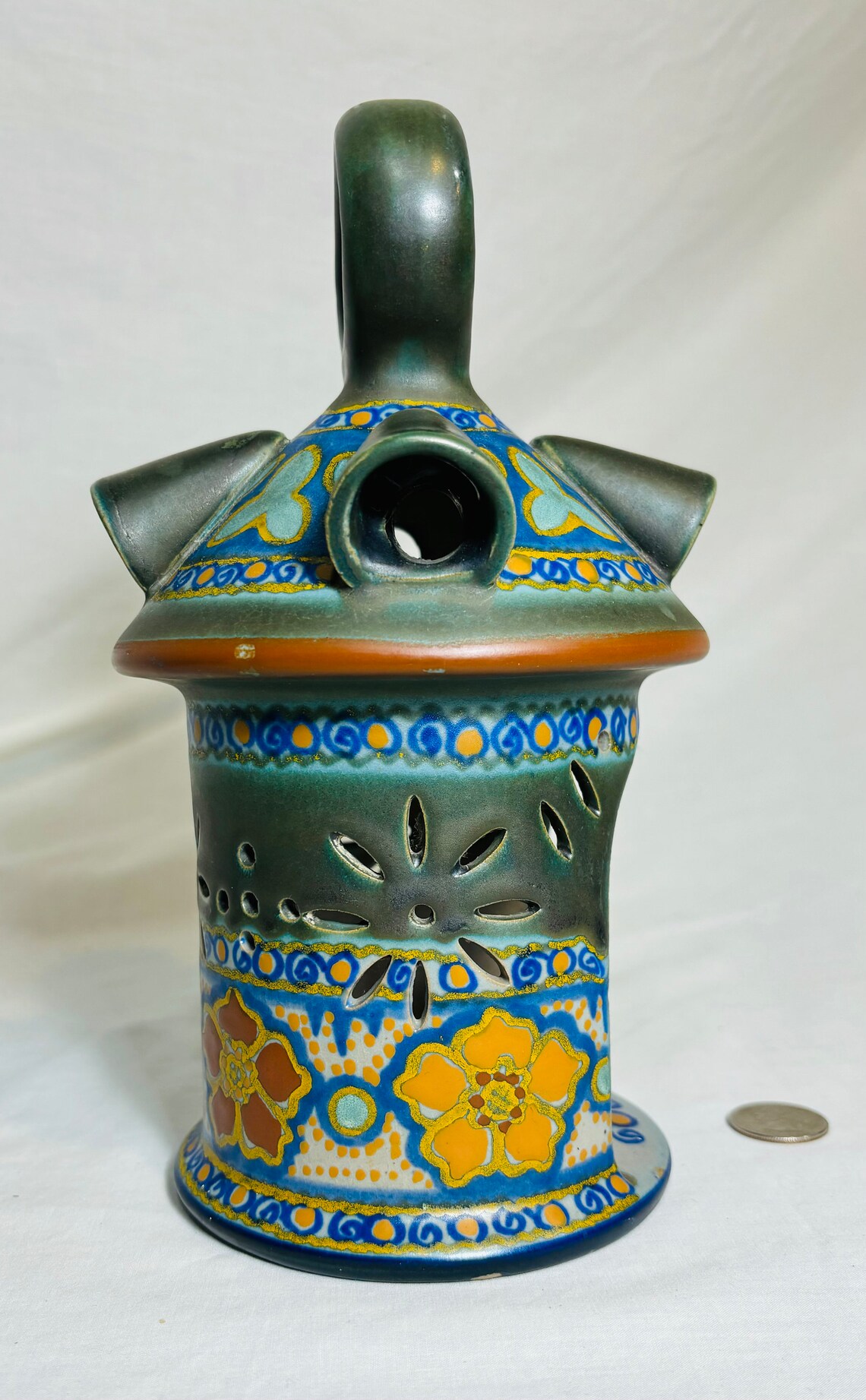 Gouda Holland Pottery : Candle Lantern C. 1921 - Etsy