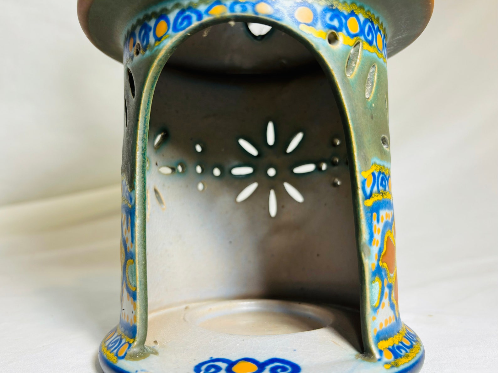 Gouda Holland Pottery : Candle Lantern C. 1921 - Etsy
