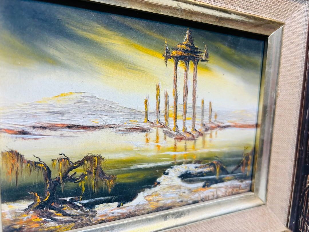 French Mid-century Painting Signed La Verne. - Etsy
