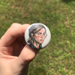 The Last of Us Pin Button Set Ellie Williams From Part 1, Part 2 1.25 ...