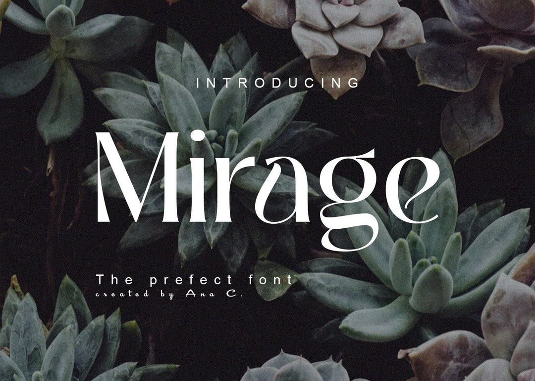 Mirage Font - Retro Font, Modern Font, Boho Font, Branding Font, Swash ...