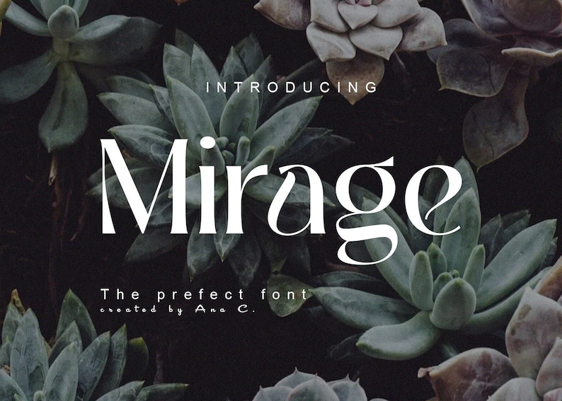 Mirage Font - Retro Font, Modern Font, Boho Font, Branding Font, Swash ...