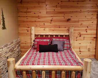 Rustic Deluxe Log Bed Kit Standard Log Bed We Have Been - Etsy