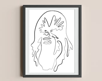 DIVERSITY Minimalist Line Drawing Modern Wall Art Decor | Etsy