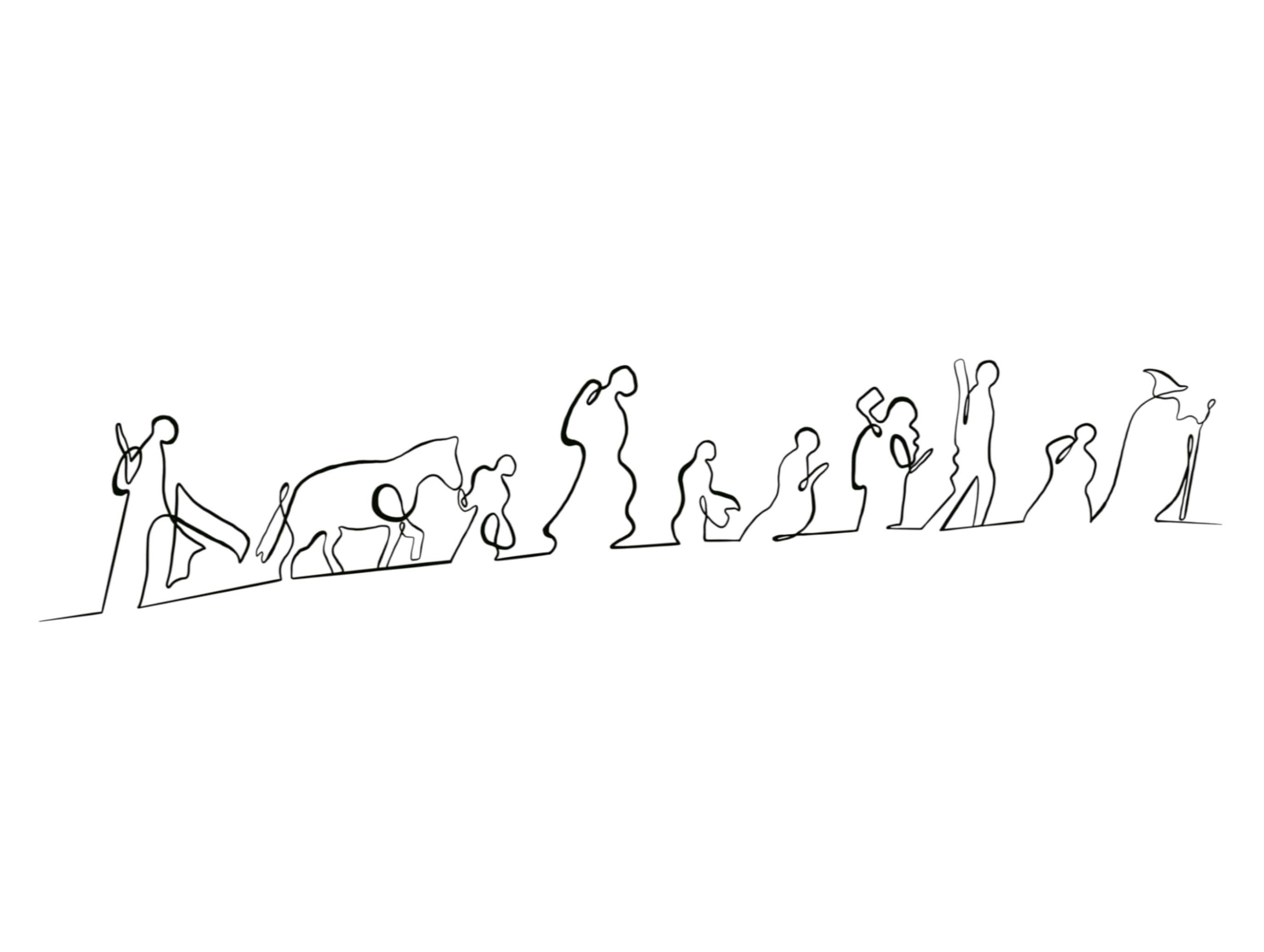 Line Art Print | LORD of THE RINGS | Modern & Minimalist Home Wall ...