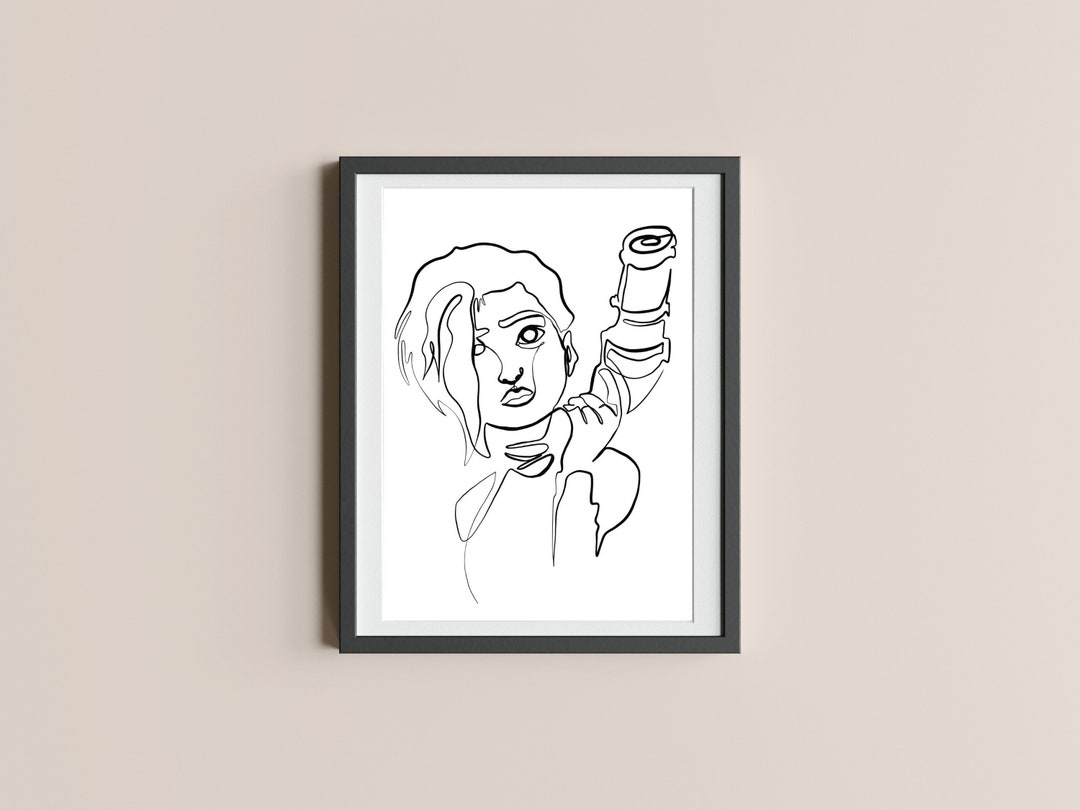 JINX Arcane Minimalist Line Drawing | Modern Wall Art Decor | Series ...