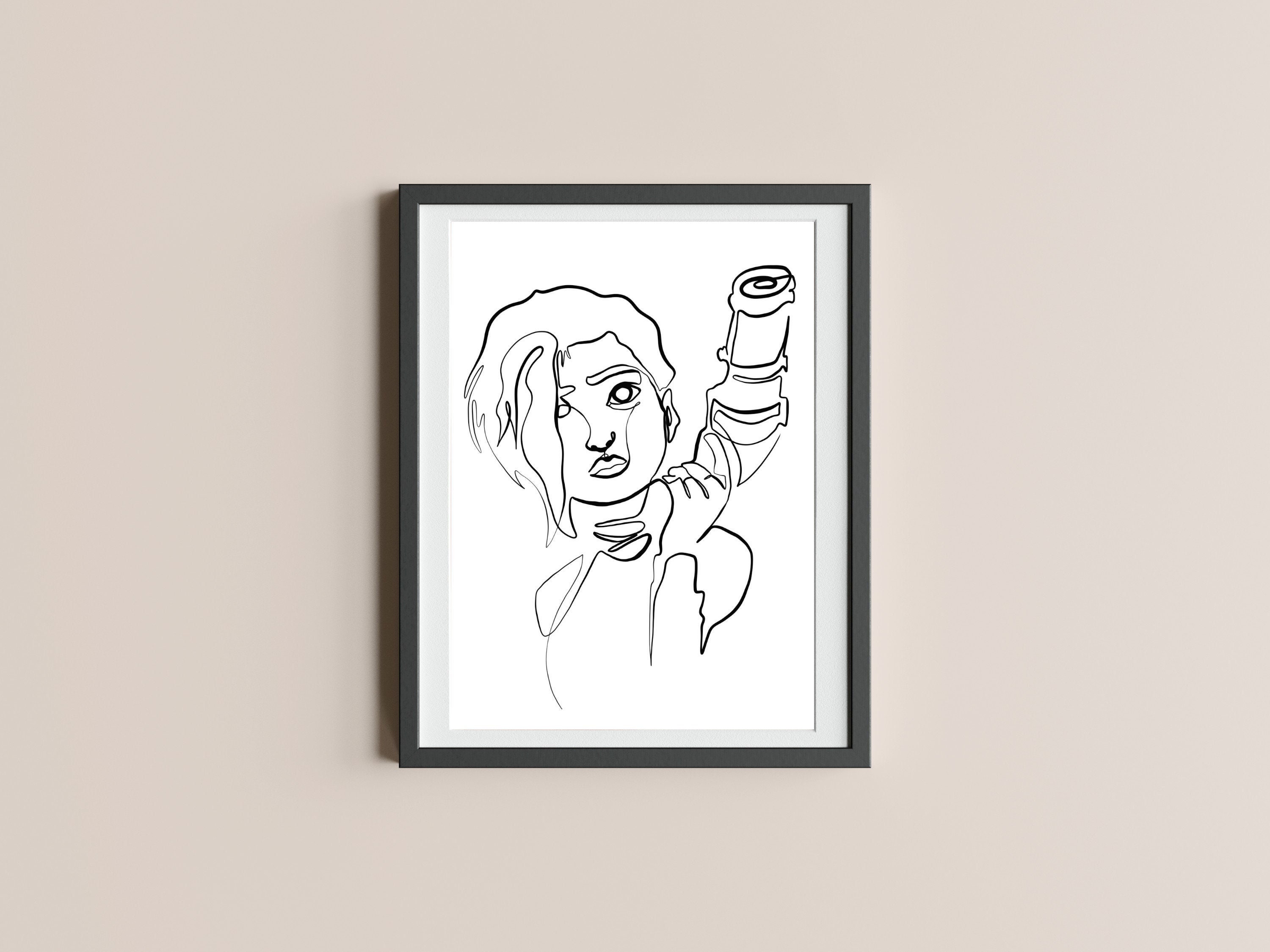 JINX Arcane Minimalist Line Drawing | Modern Wall Art Decor | Series ...