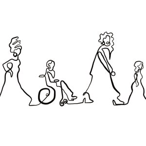 DIVERSITY Minimalist Line Drawing | Modern Wall Art Decor | Art Print ...