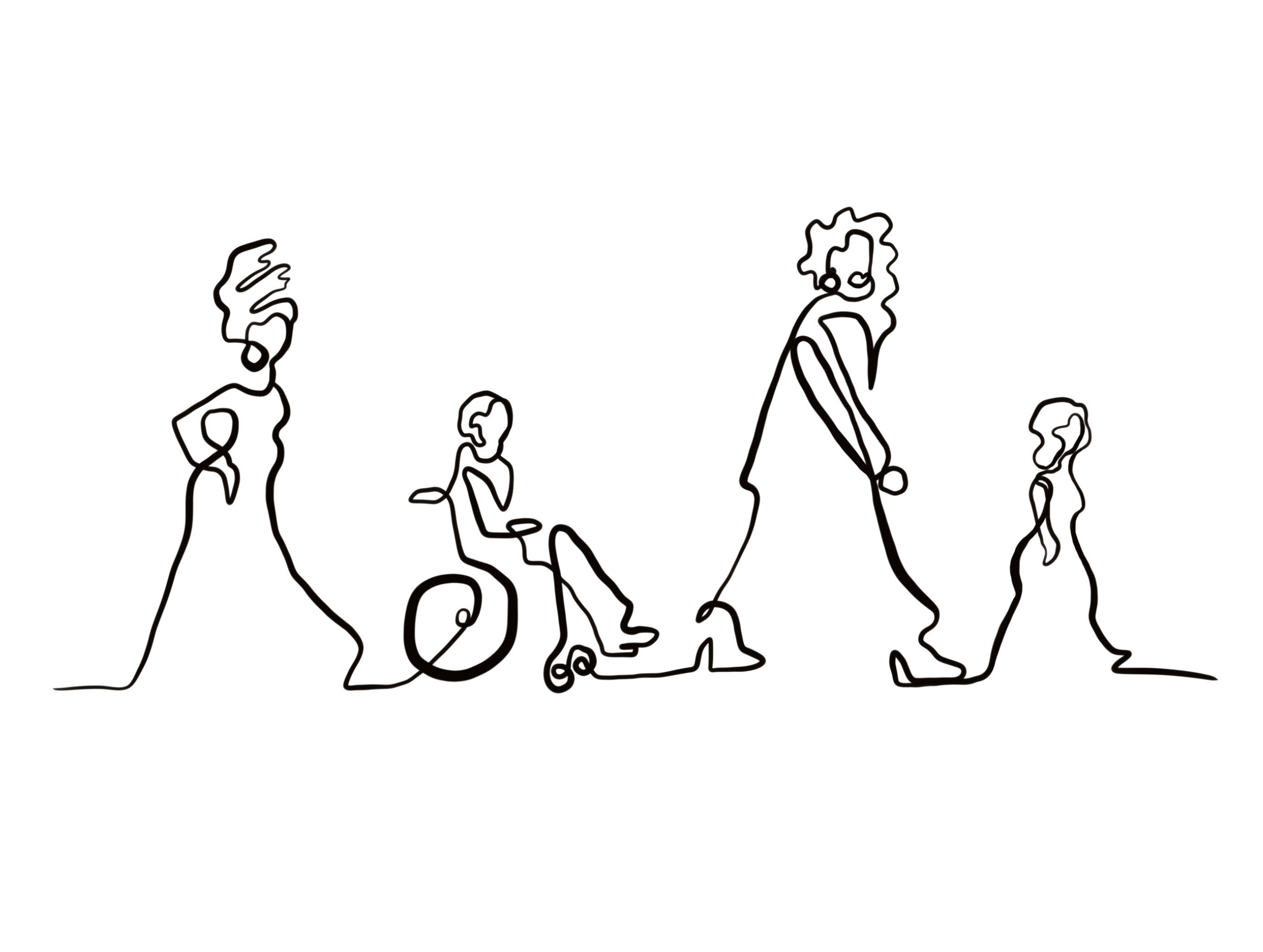 DIVERSITY Minimalist Line Drawing | Modern Wall Art Decor | Art Print ...