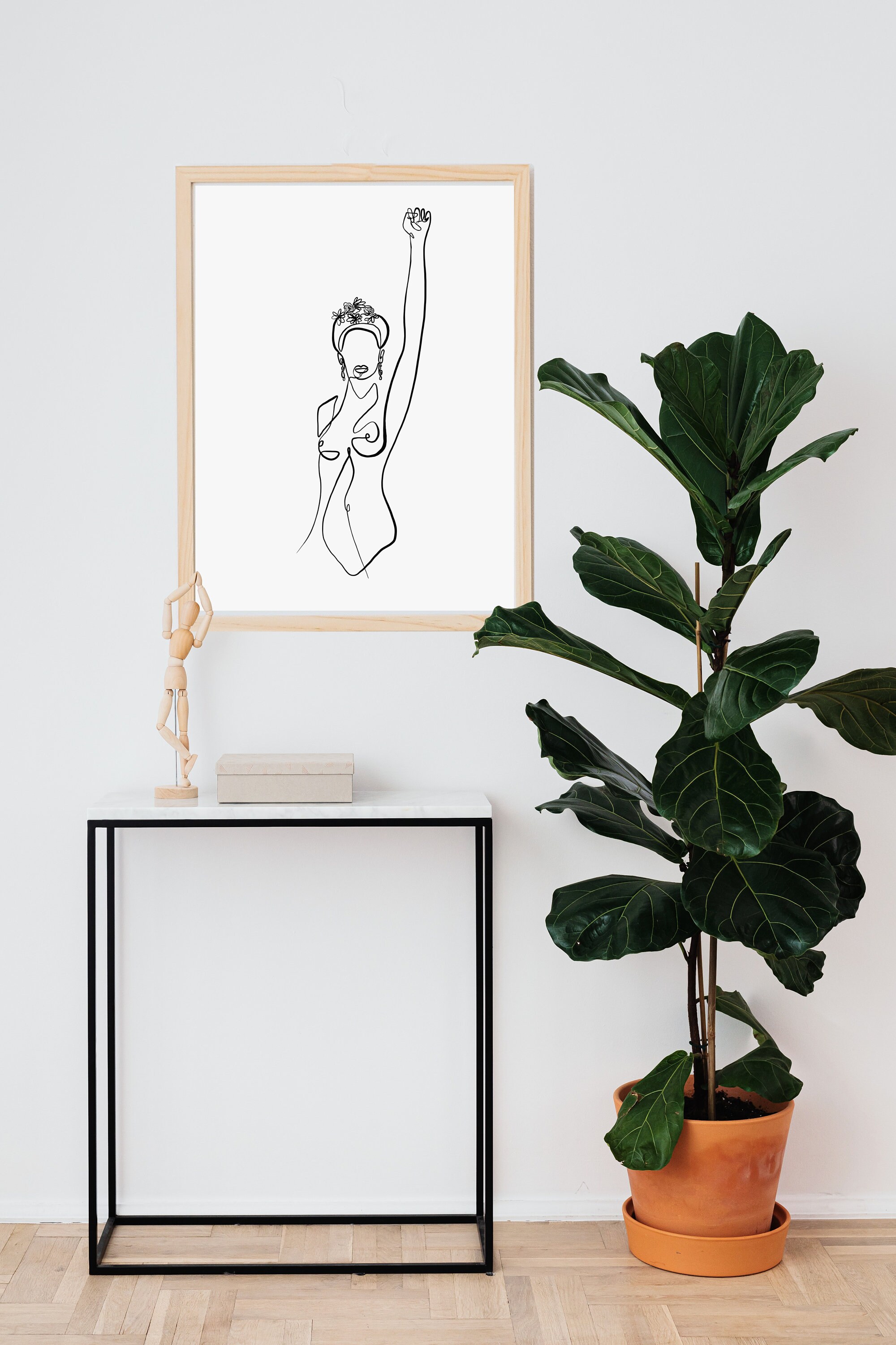 WOMEN EMPOWERMENT Minimalist Line Drawing Modern Wall Art - Etsy