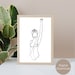 WOMEN EMPOWERMENT Minimalist Line Drawing | Modern Wall Art Decor ...