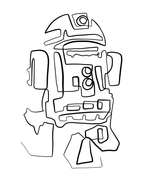 R2d2 Line Art