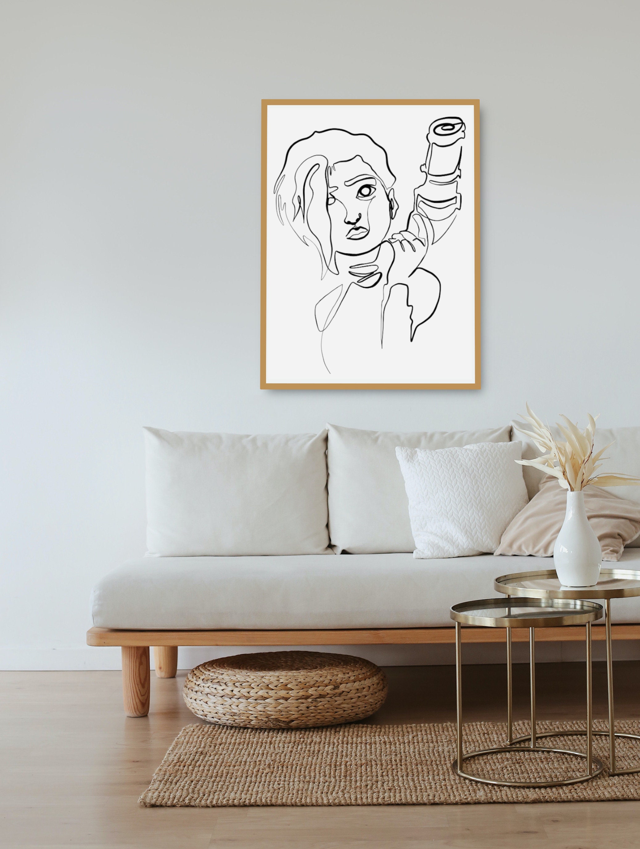 JINX Arcane Minimalist Line Drawing | Modern Wall Art Decor | Series ...