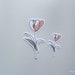 Tulip Line Art Sticker, Abstract Tulip Flower Sticker, Minimalistic ...