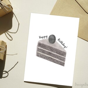 Happy Birthday Card Set, Birthday Cards, Birthday Cake Card, Card for ...