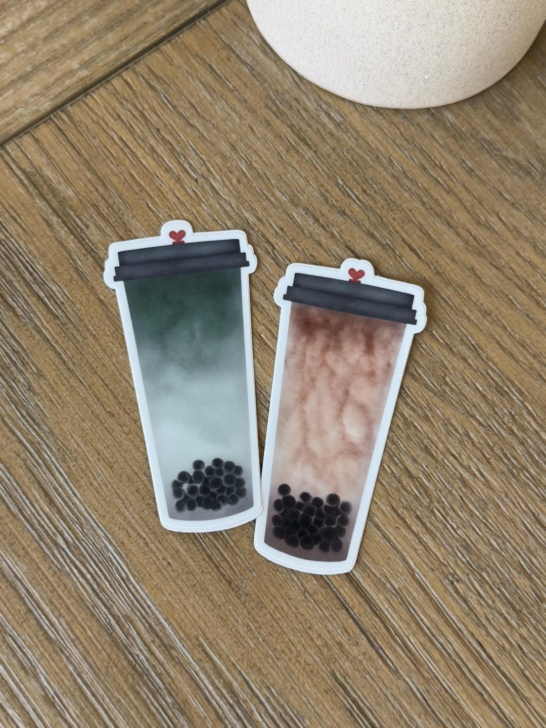 Boba Milk Tea Stickers Set, Matcha Drink Sticker, Brown Sugar Boba Milk ...