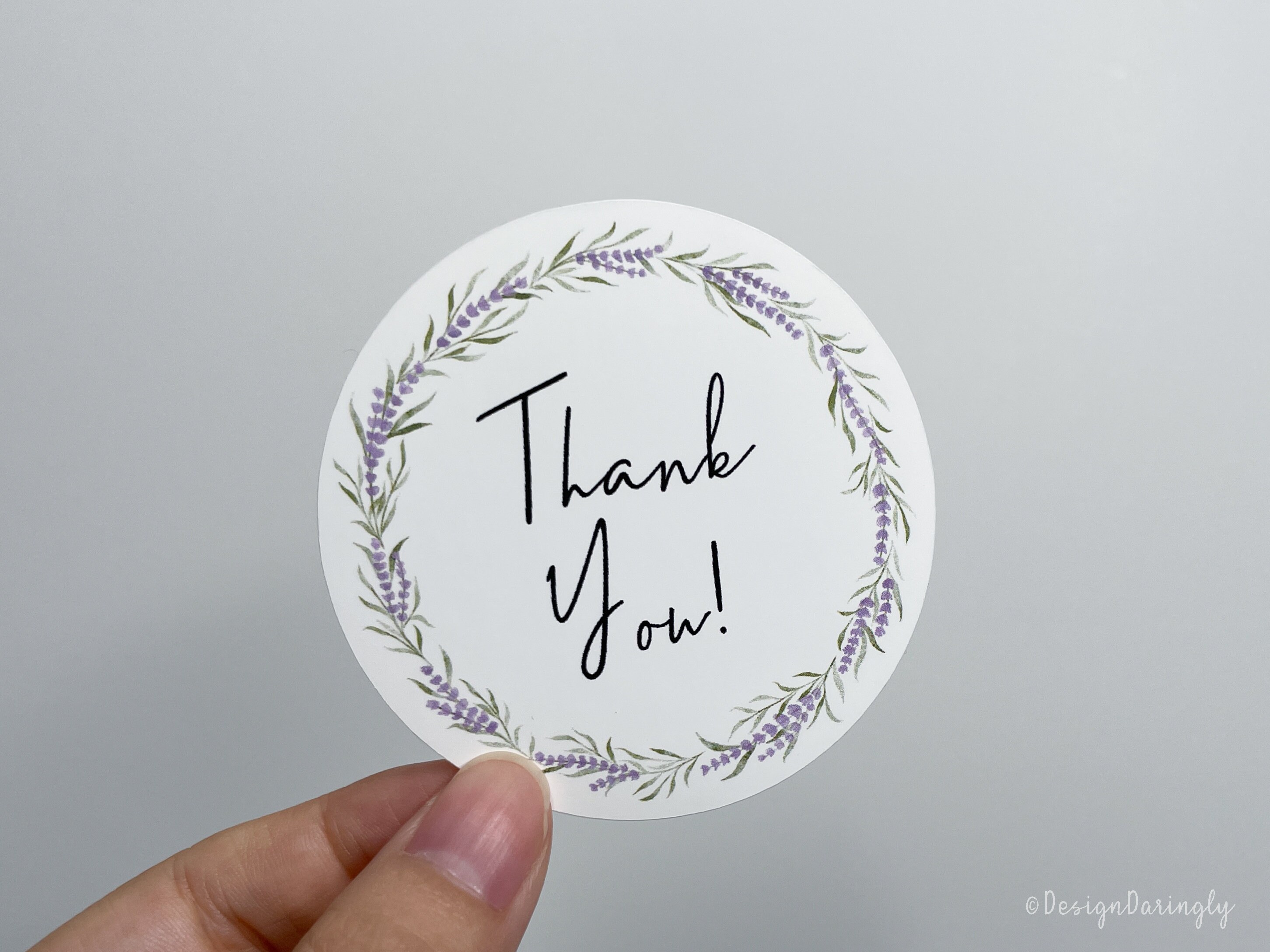 Thank You Wreath Sticker Pack Variety, Big Thank You Stickers for ...